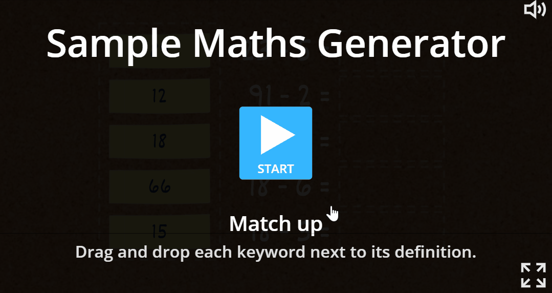 How to create a Maths generator activity? – Wordwall