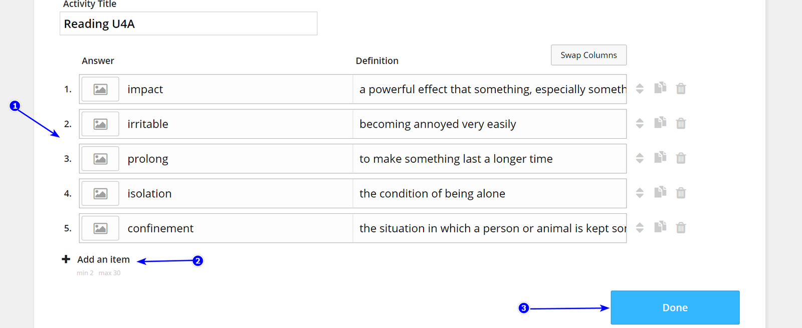 How to create an Unscramble activity? – Wordwall