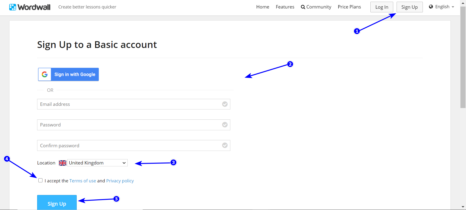 How To Create An Account With Wordwall Wordwall