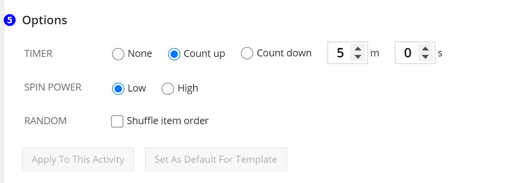 How to create a Random Wheel activity? – Wordwall