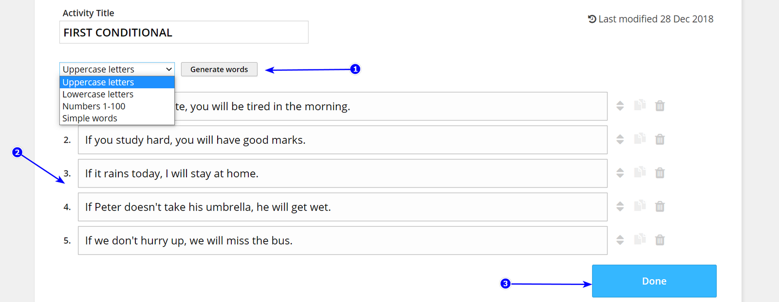 How to create a Word magnets activity? – Wordwall