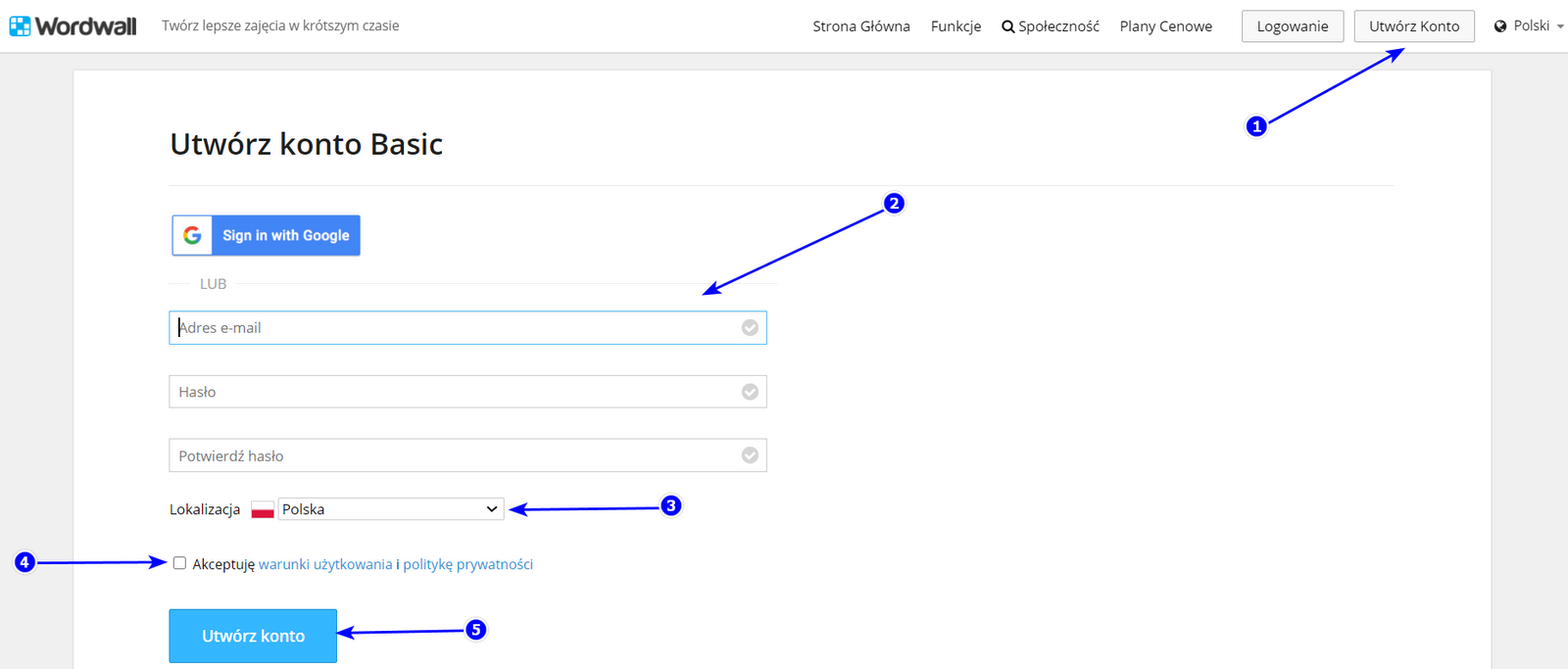 Jak utworzyć konto w portalu Wordwall.net? – Wordwall